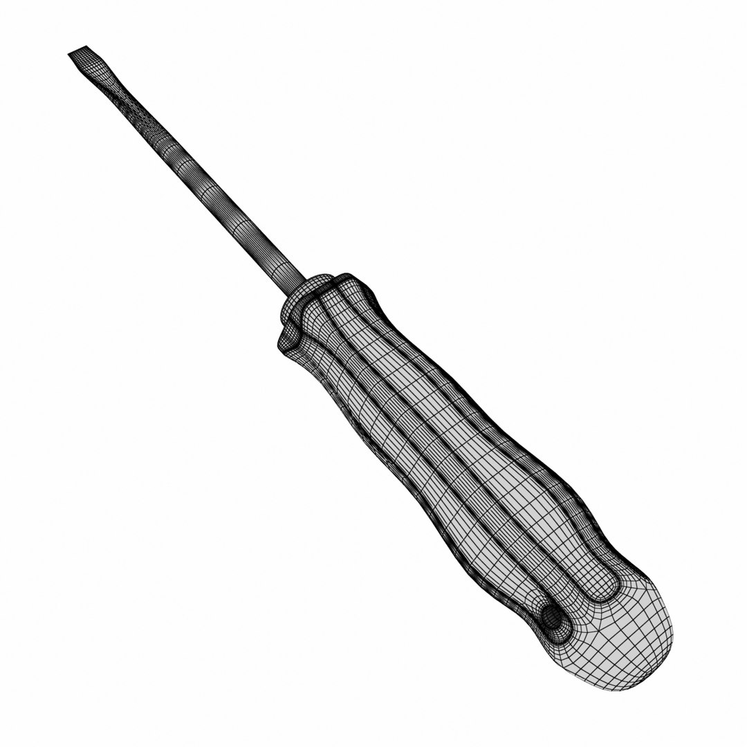 3d Model Of Screwdriver Screw Driver