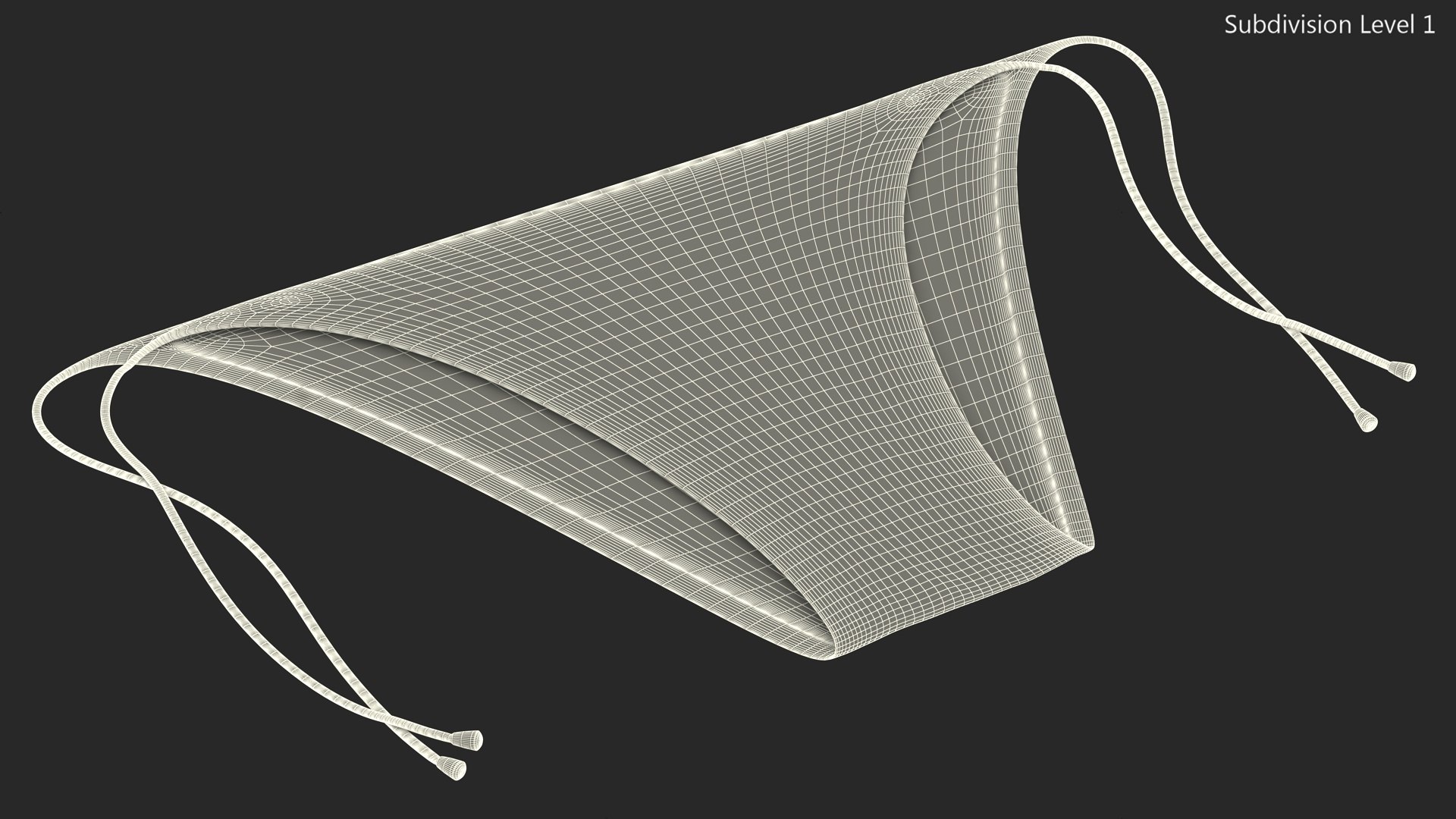 Tie Side Bikini Bottoms 3D - TurboSquid 2114402