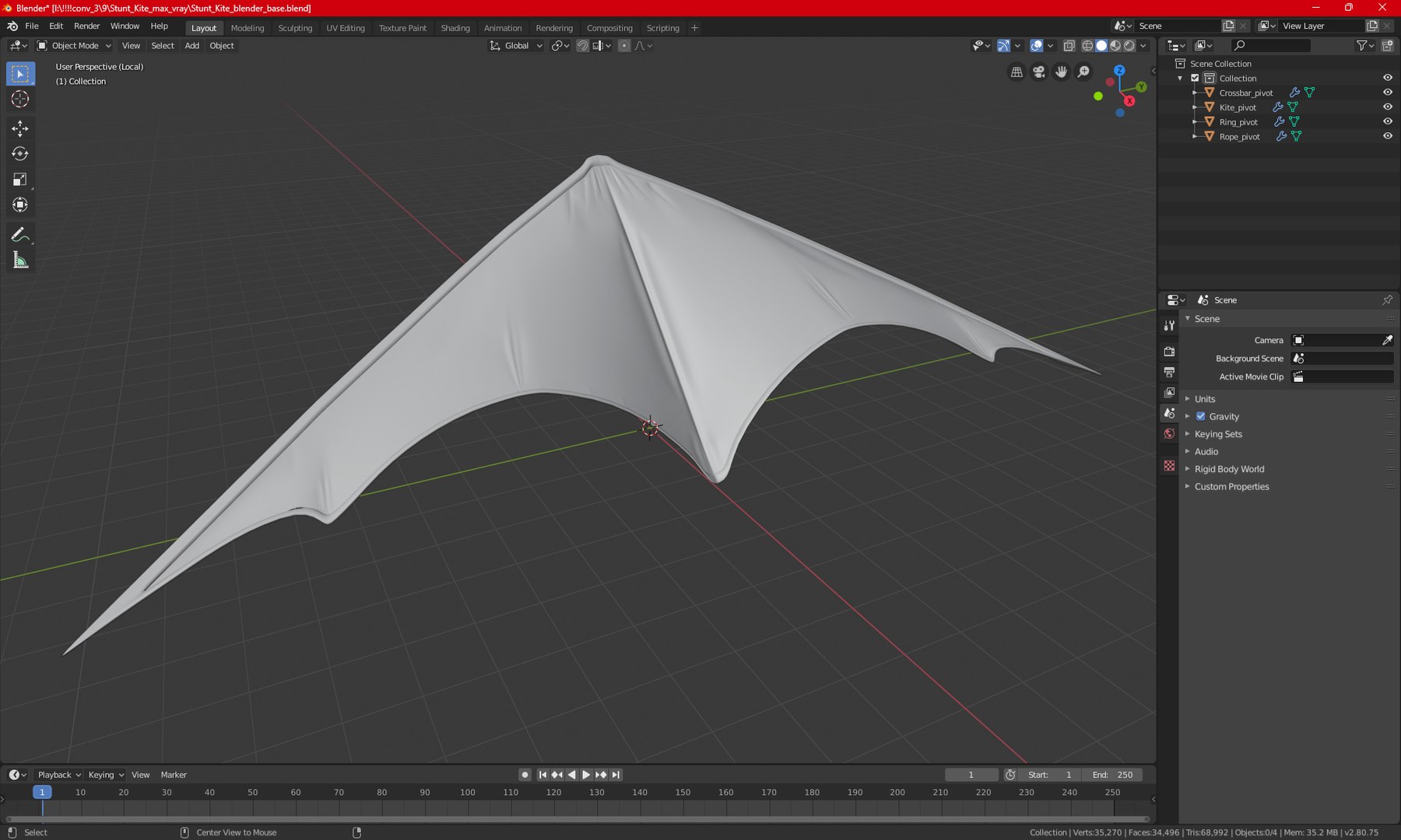 3D Stunt Kite - TurboSquid 2134160