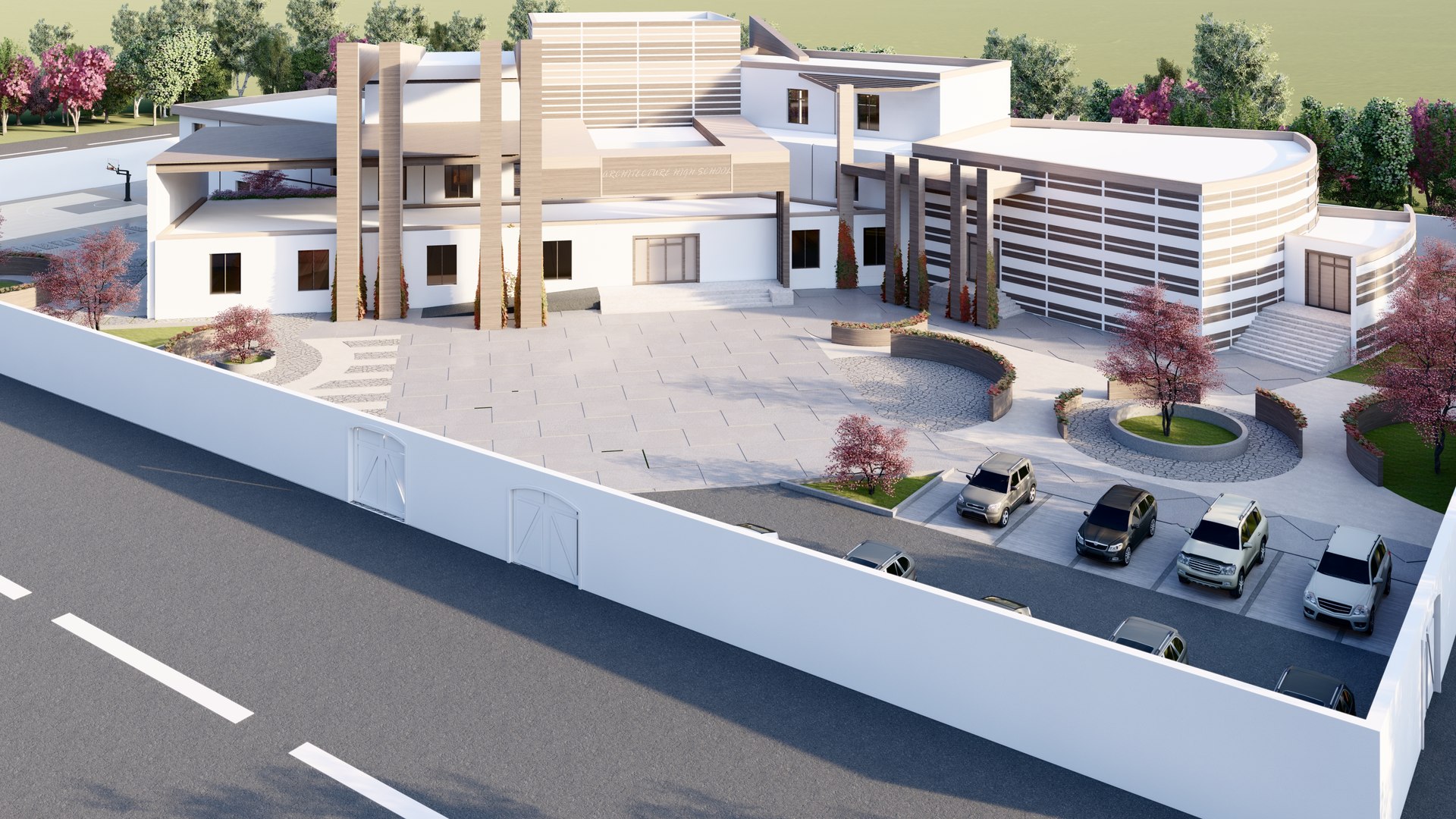 Designing Architectural School 3D - TurboSquid 1550199