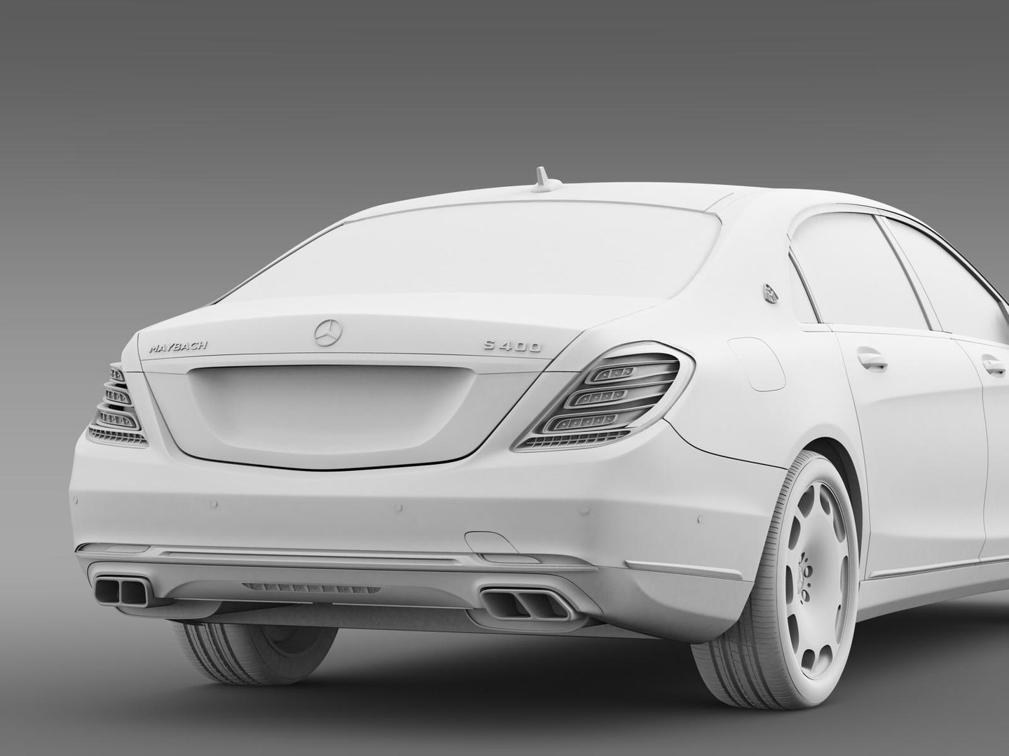 mercedes maybach s400 x222 3d model