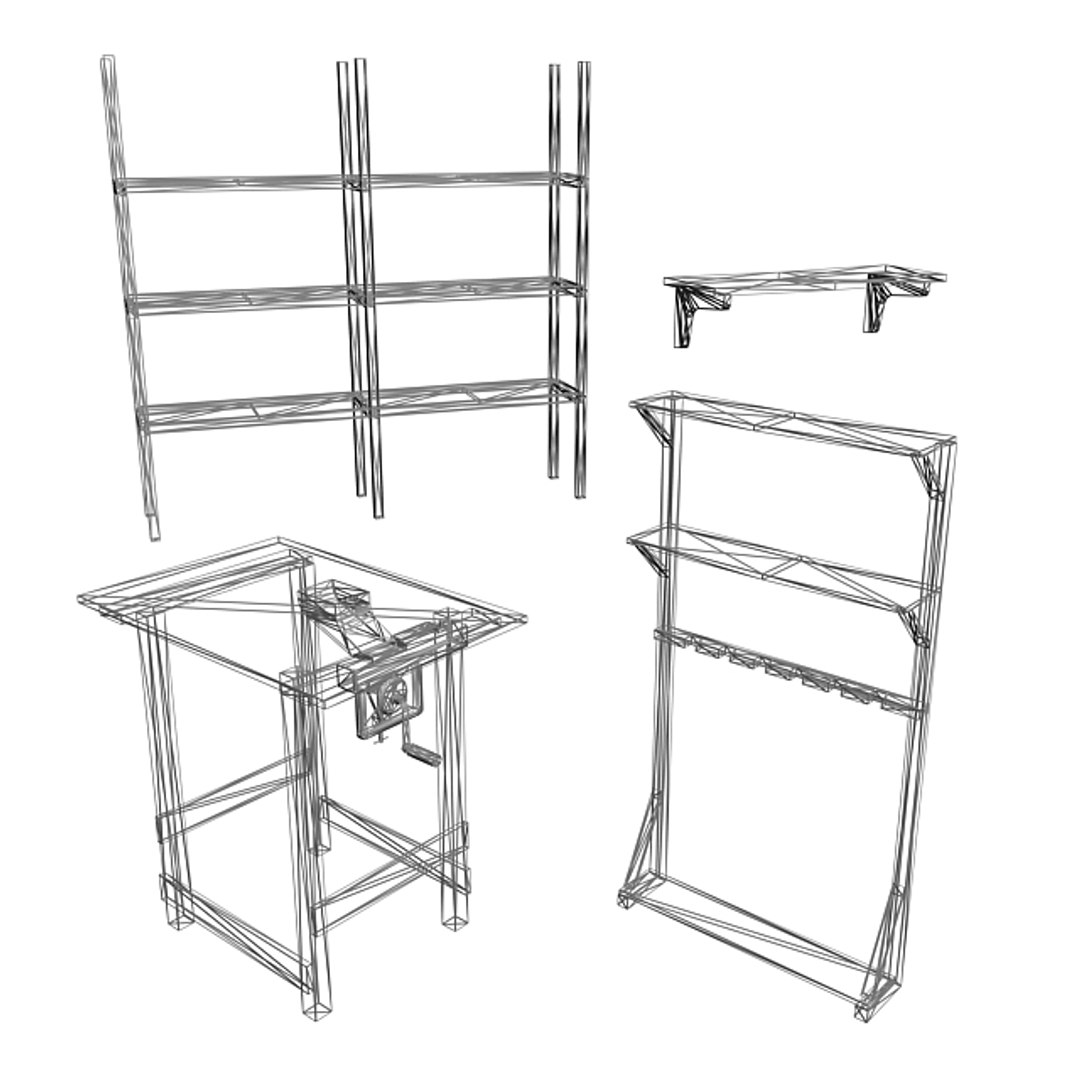 2 Bunker Items 3d Model