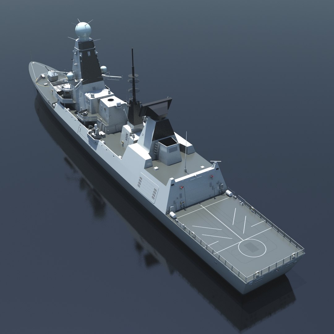 3d Type 45 Destroyer Model