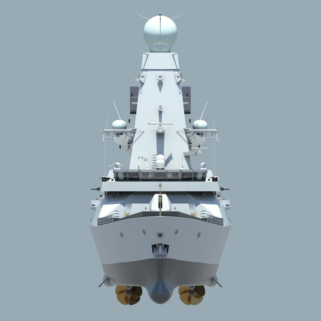 3d Type 45 Destroyer Model