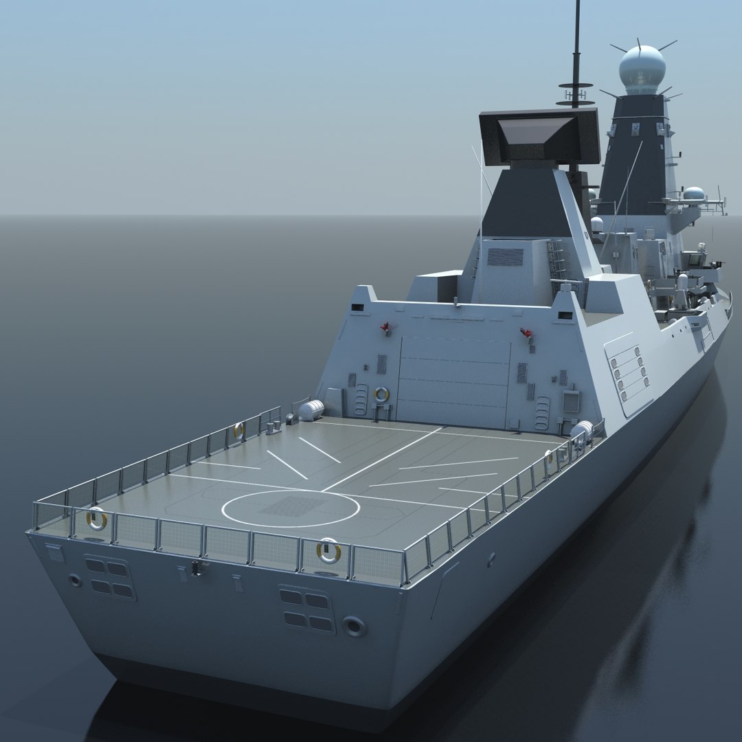 3d Type 45 Destroyer Model