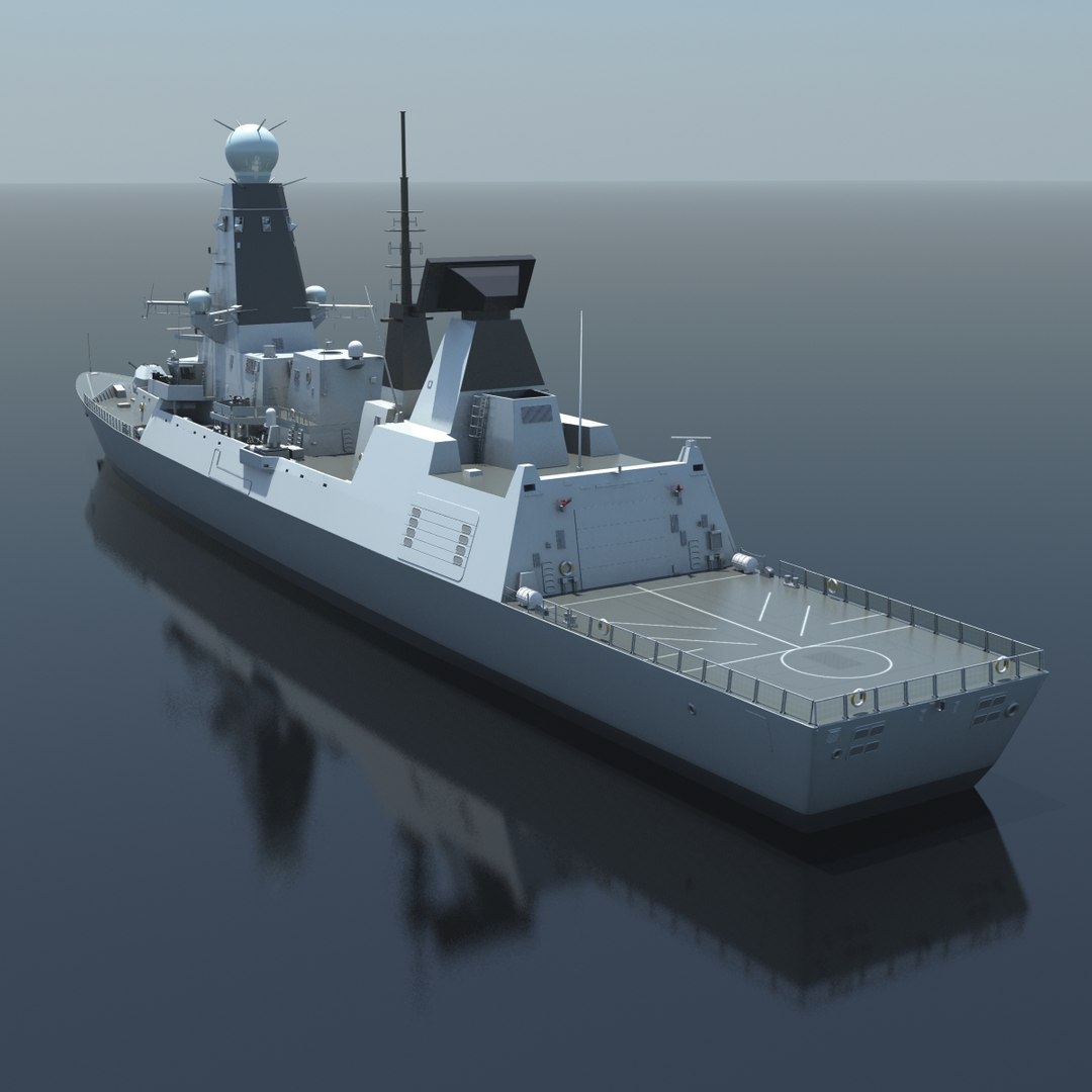 3d Type 45 Destroyer Model