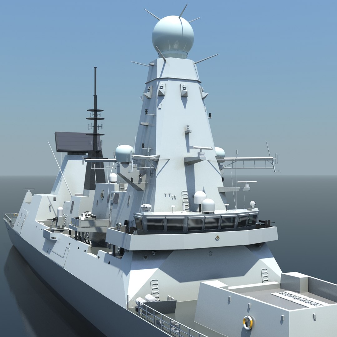 3d Type 45 Destroyer Model