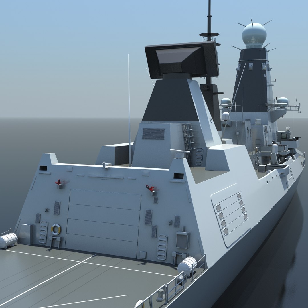 3d Type 45 Destroyer Model