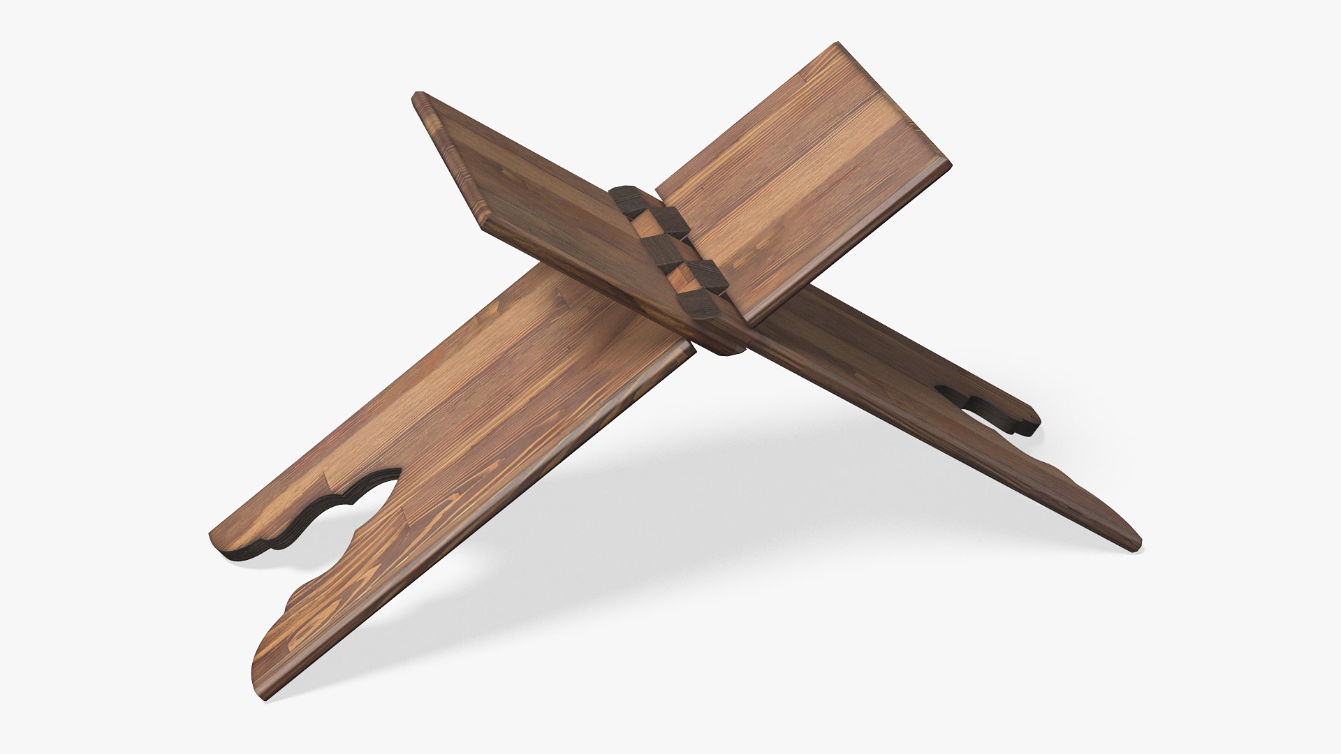 Holy Quran On Stand Blue Open 3D - TurboSquid 2268634
