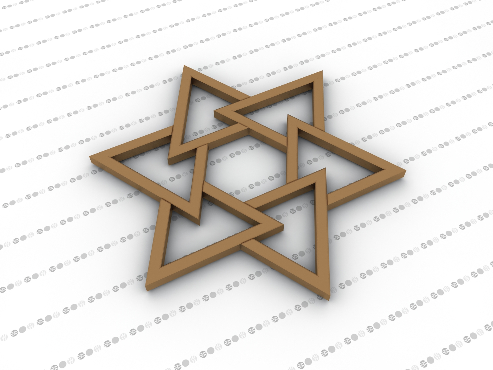 Star david 3D model - TurboSquid 1416829