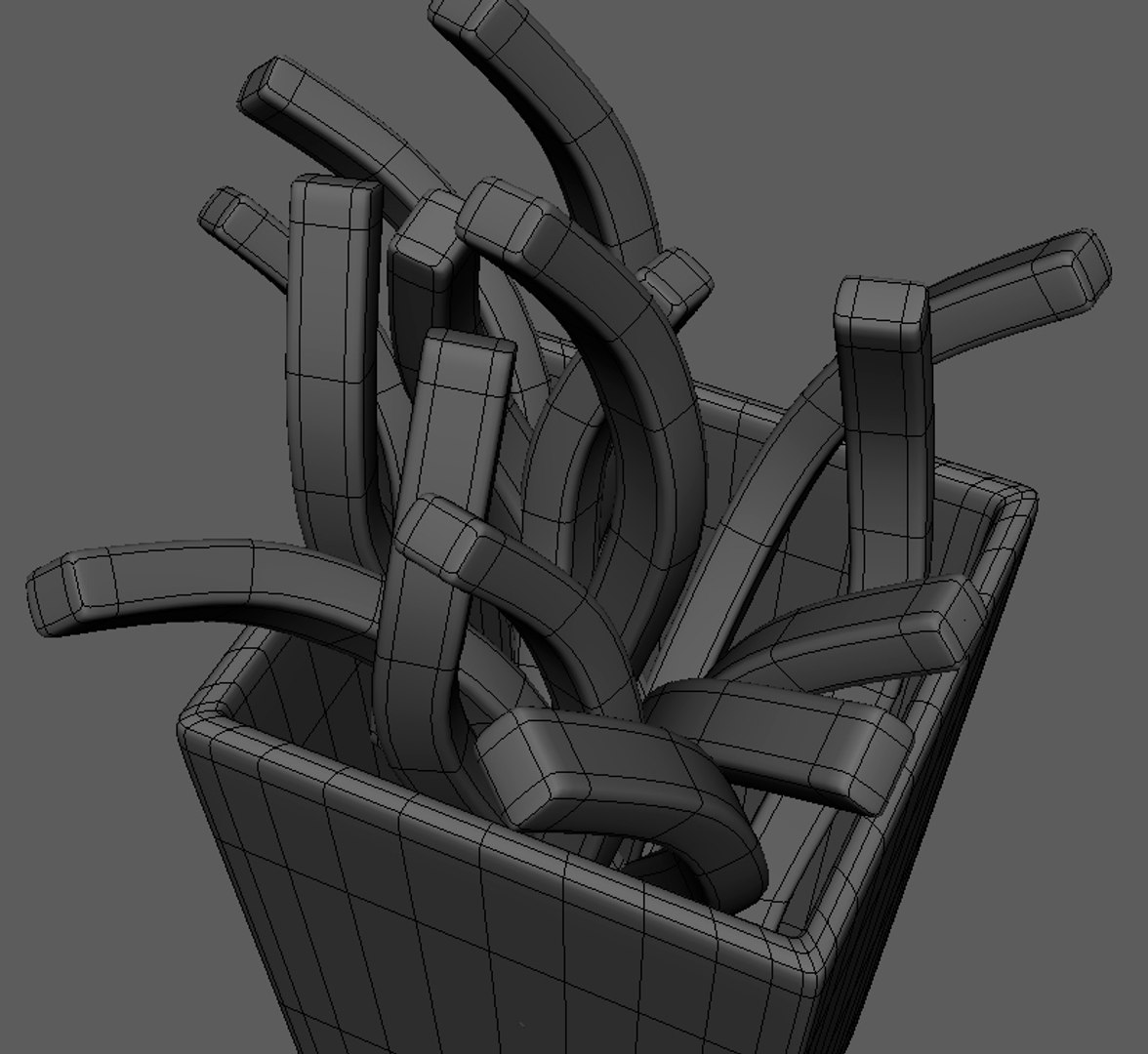 Free French Fries 3d Model