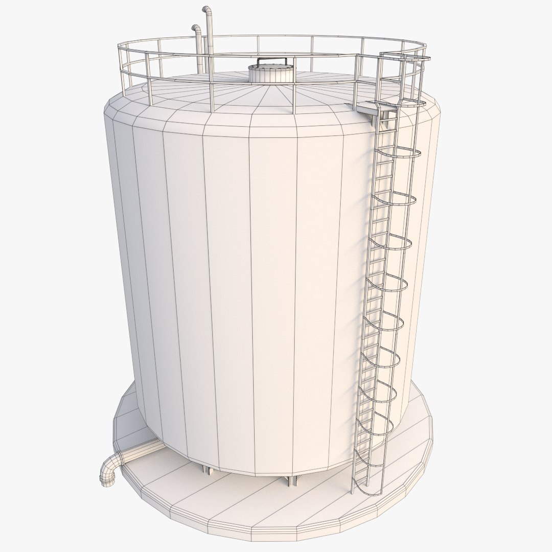 Industrial Tank Type 2 Model - TurboSquid 1290994