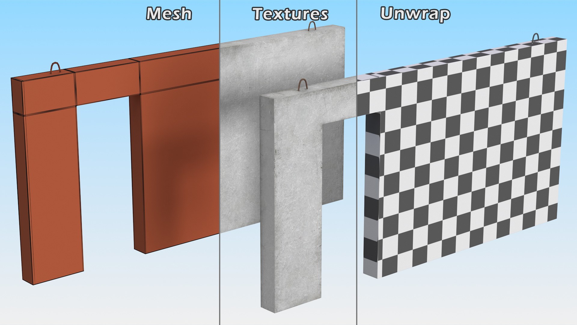 Concrete Panel Door 3D Model - TurboSquid 1686378