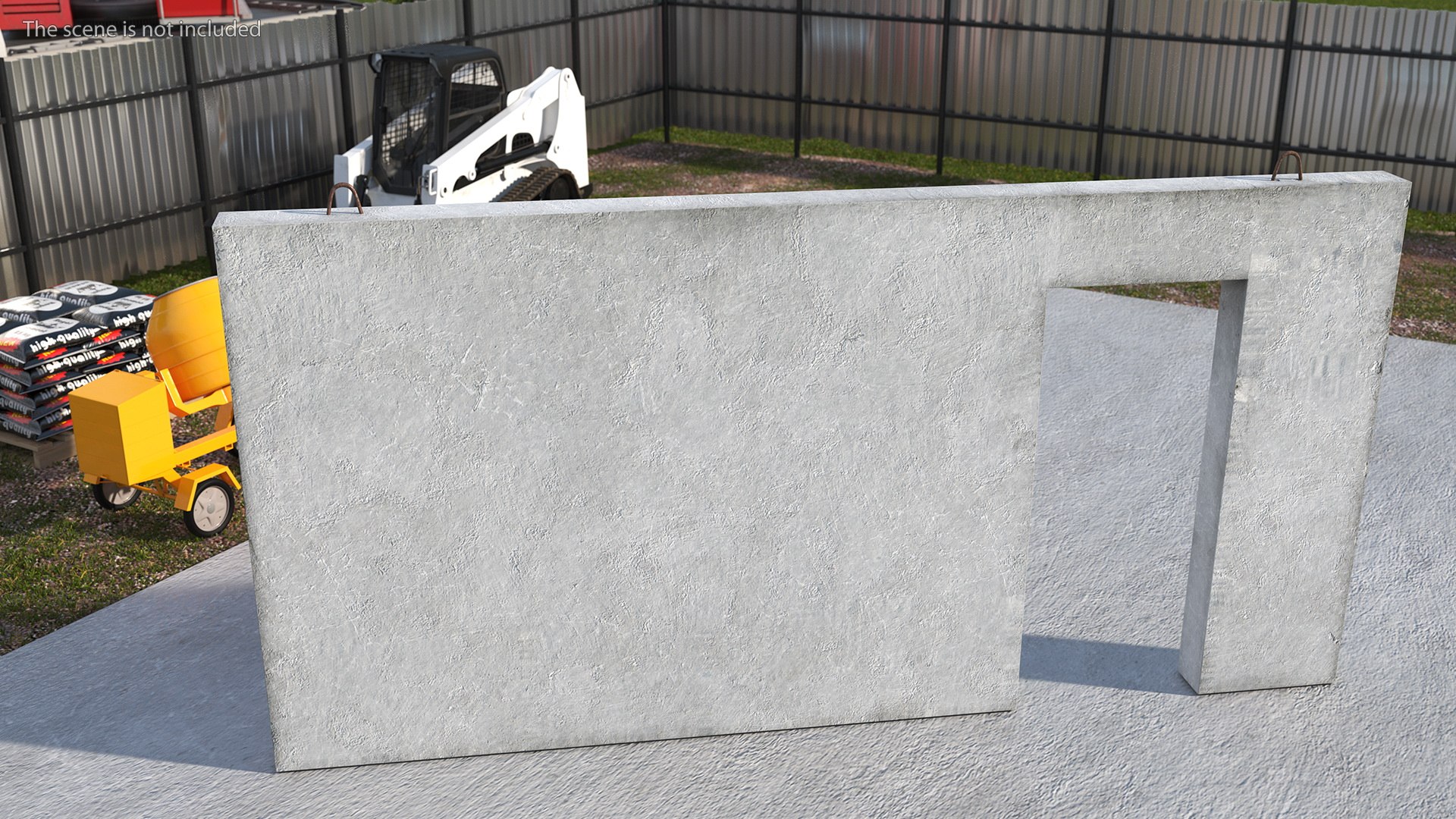Concrete Panel Door 3D Model - TurboSquid 1686378