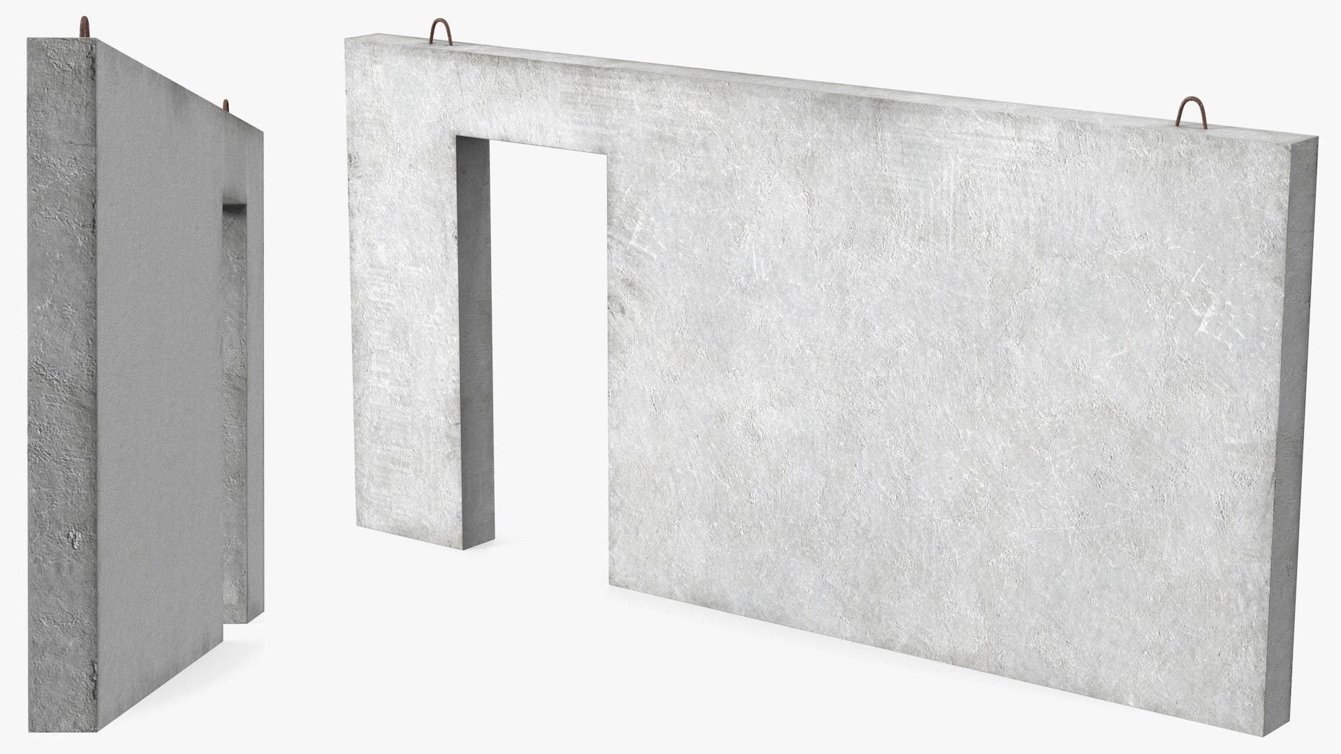 Concrete Panel Door 3D Model - TurboSquid 1686378