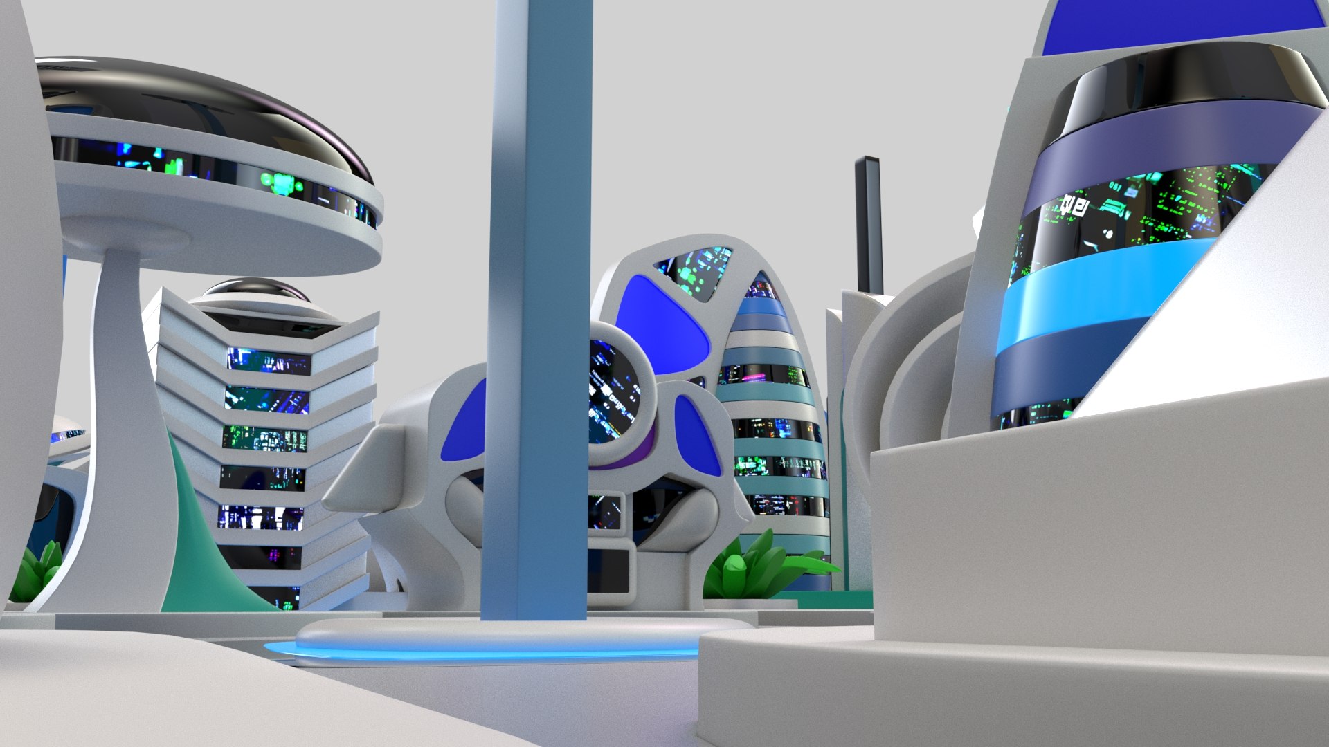 Metaverse Cyber District X1 3D Model - TurboSquid 1968865