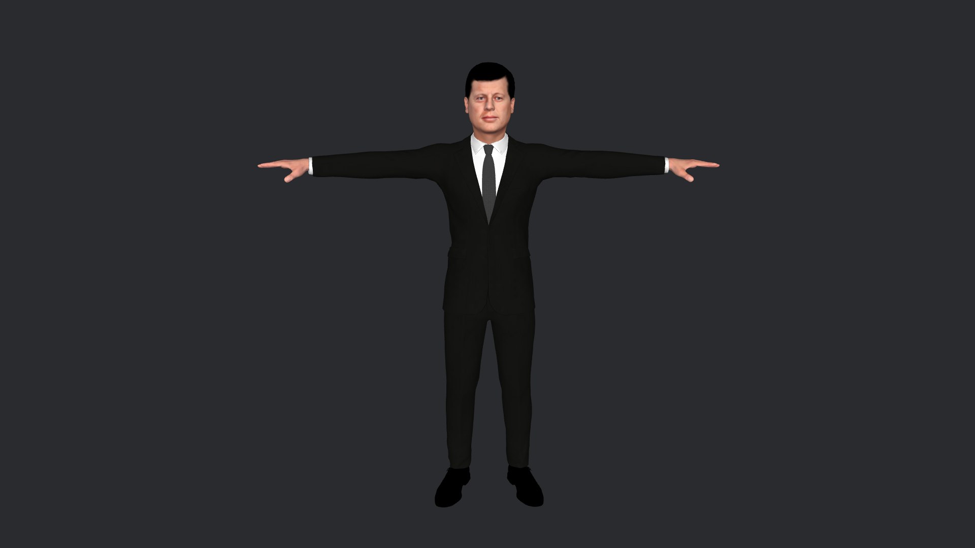 John F Kennedy Hyper Realistic Full Body Fully Rigged 3D Character 3D ...
