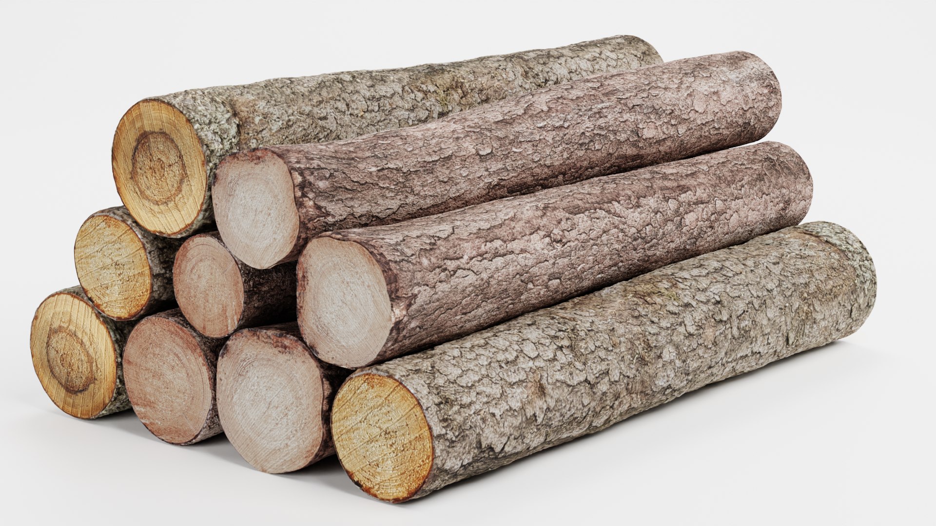 3D Tree Logs 3 - TurboSquid 1875503