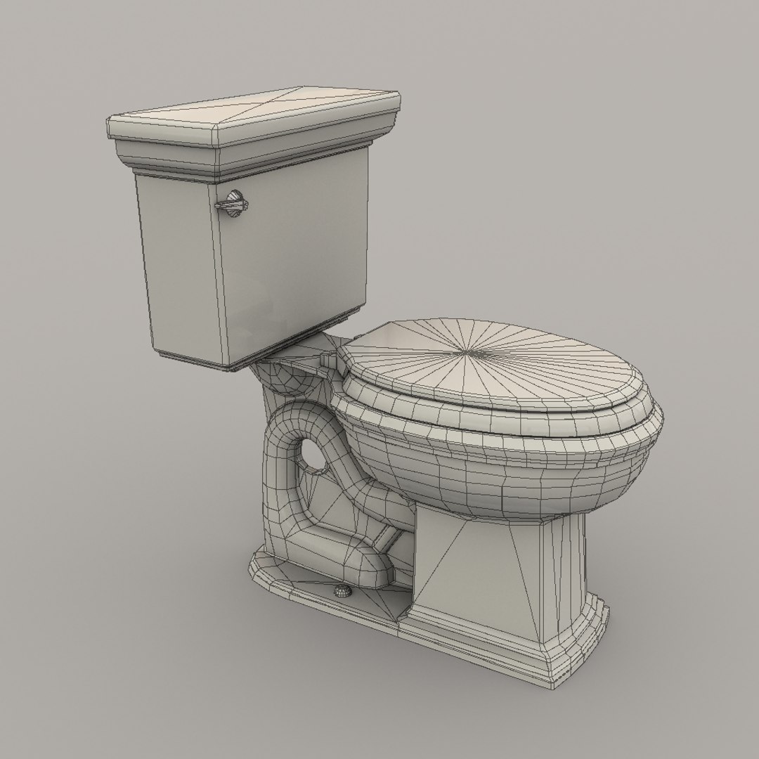 3D Toilet Polys Realistic Model - TurboSquid 1276738