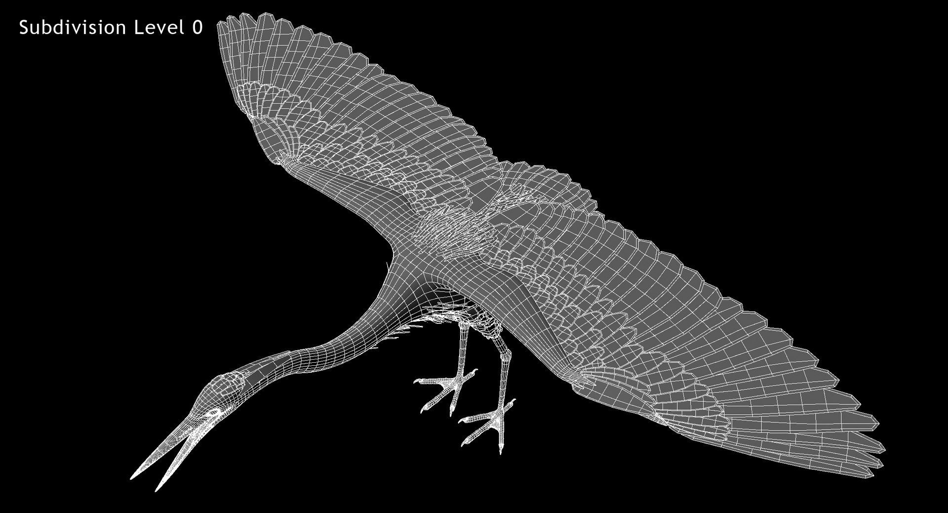 Ardea Herodias Great Blue Heron Obj