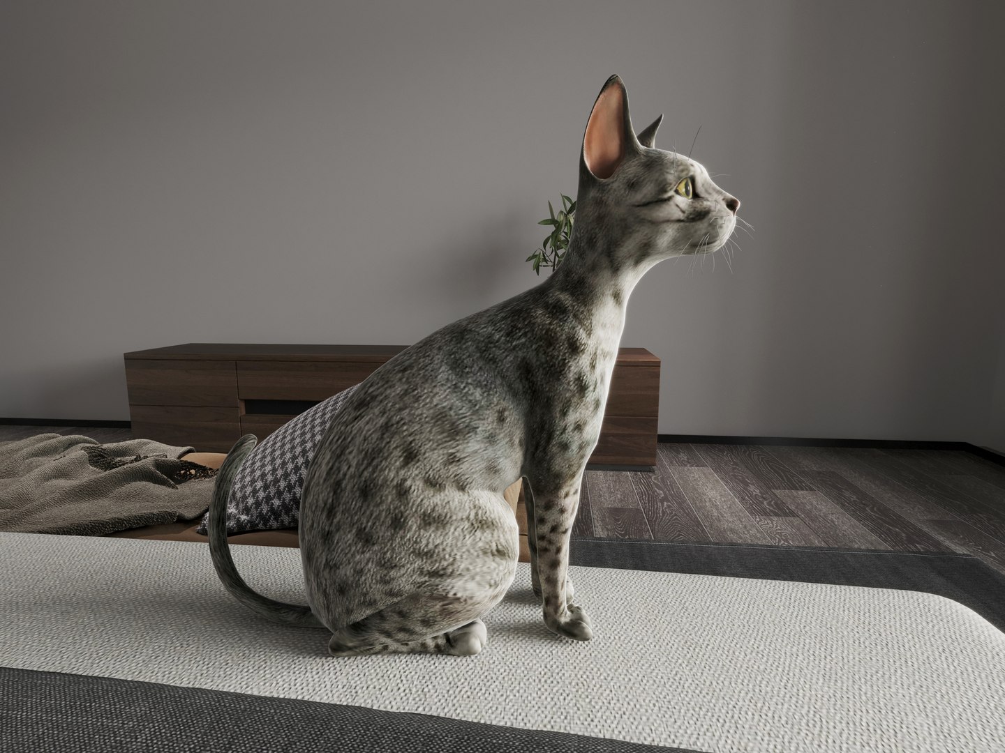 Cat Model 3DS MAX OBJ 3D Model - TurboSquid 2287936