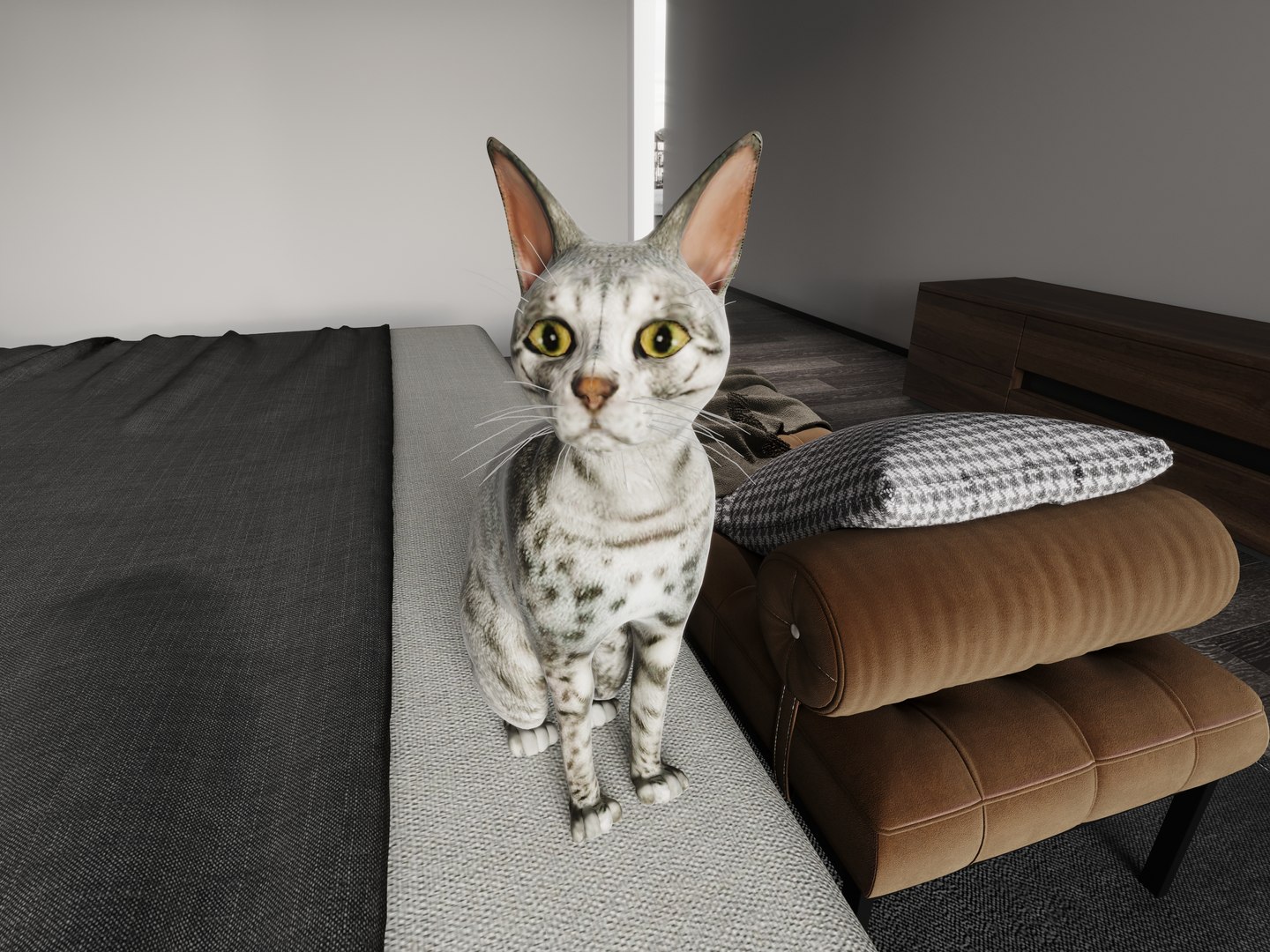 Cat Model 3DS MAX OBJ 3D Model - TurboSquid 2287936