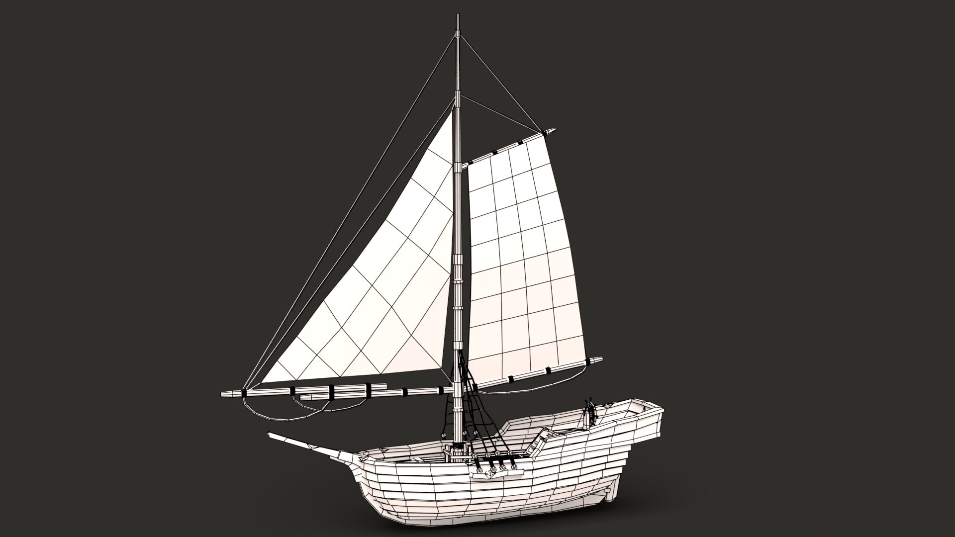 Free Ship Low Poly 3D model 3D model - TurboSquid 2015662