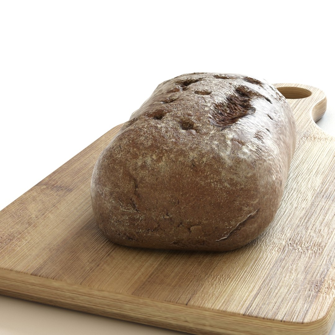 3d Model Bread Food