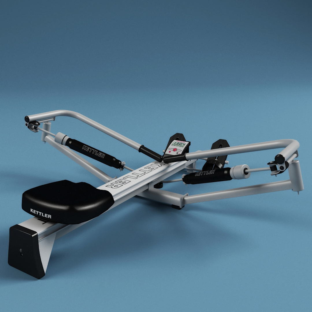 3d model kettler rowing machine