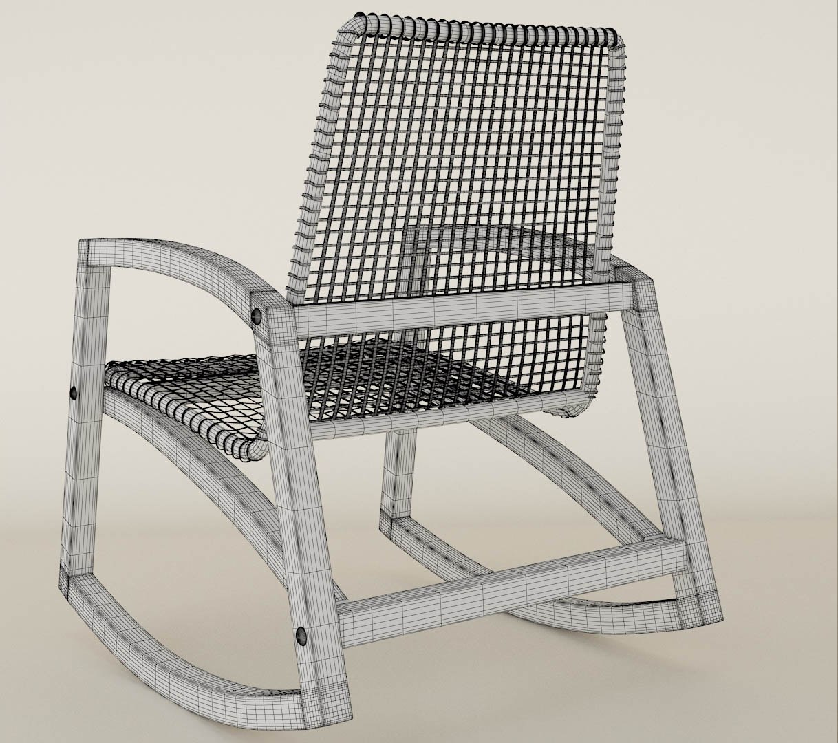 3D Rocking Chair Model - TurboSquid 1571064