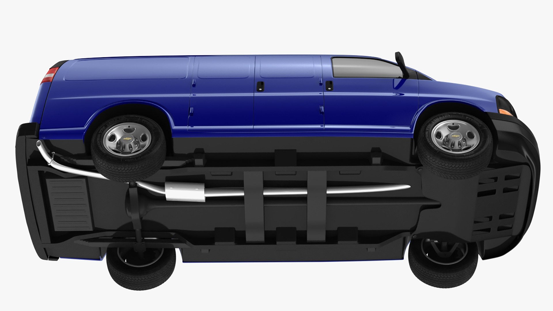 Chevrolet Express Cargo Van Exterior Only 3D Model - TurboSquid 1789905