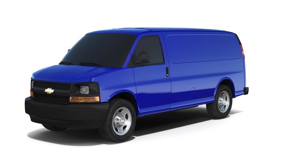 Chevrolet Express Cargo Van Exterior Only 3D model - TurboSquid 1789905