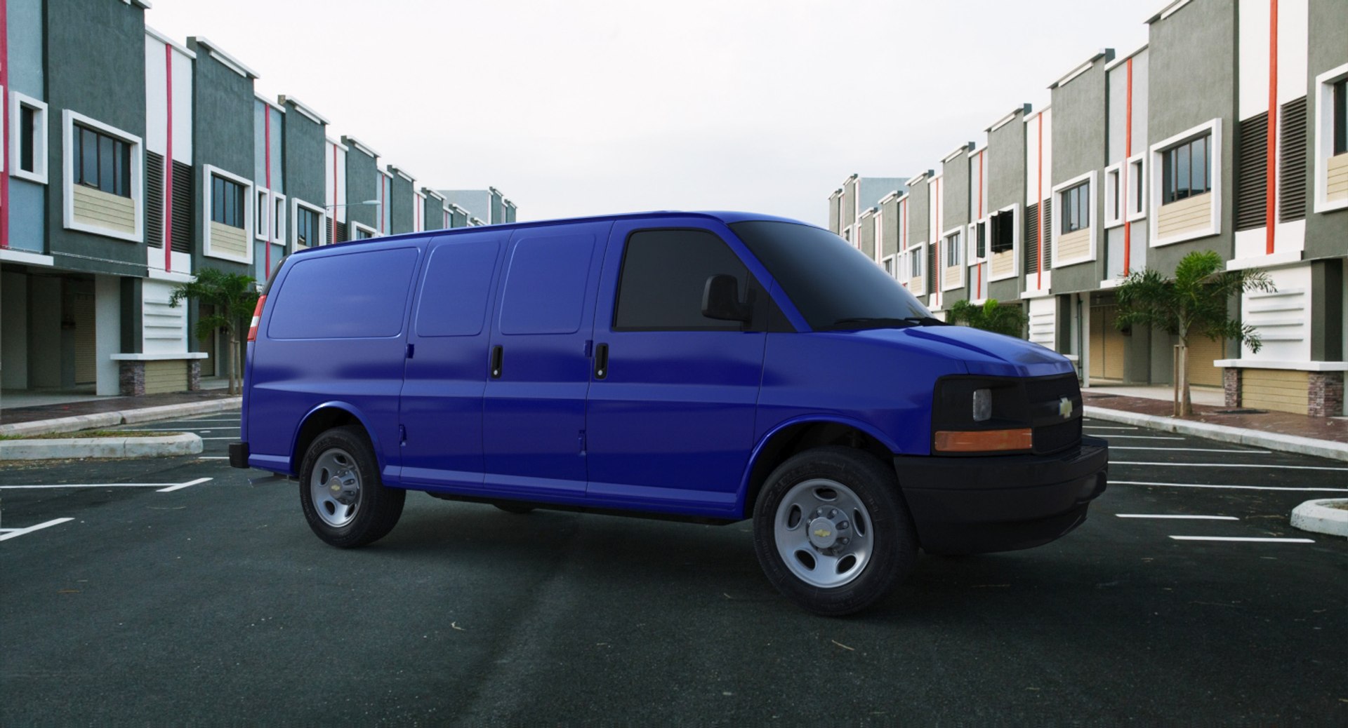 Chevrolet Express Cargo Van Exterior Only 3D Model - TurboSquid 1789905