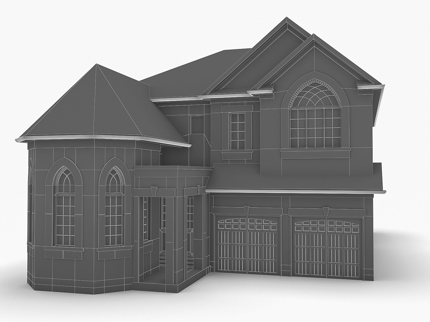 3D Cottage House 07 model - TurboSquid 1751155