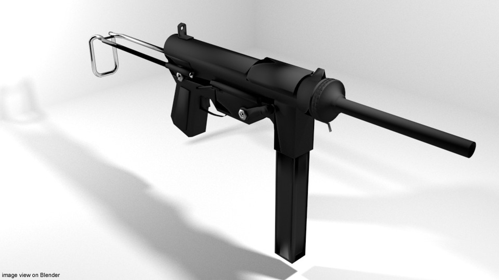 3D Submachine M3 Grease Model - TurboSquid 1364280