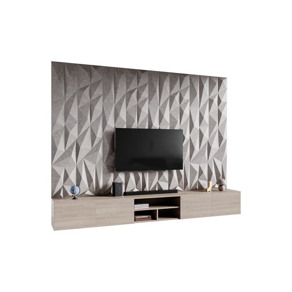 modelo 3d Pared de TV moderna 021 - TurboSquid 2379176
