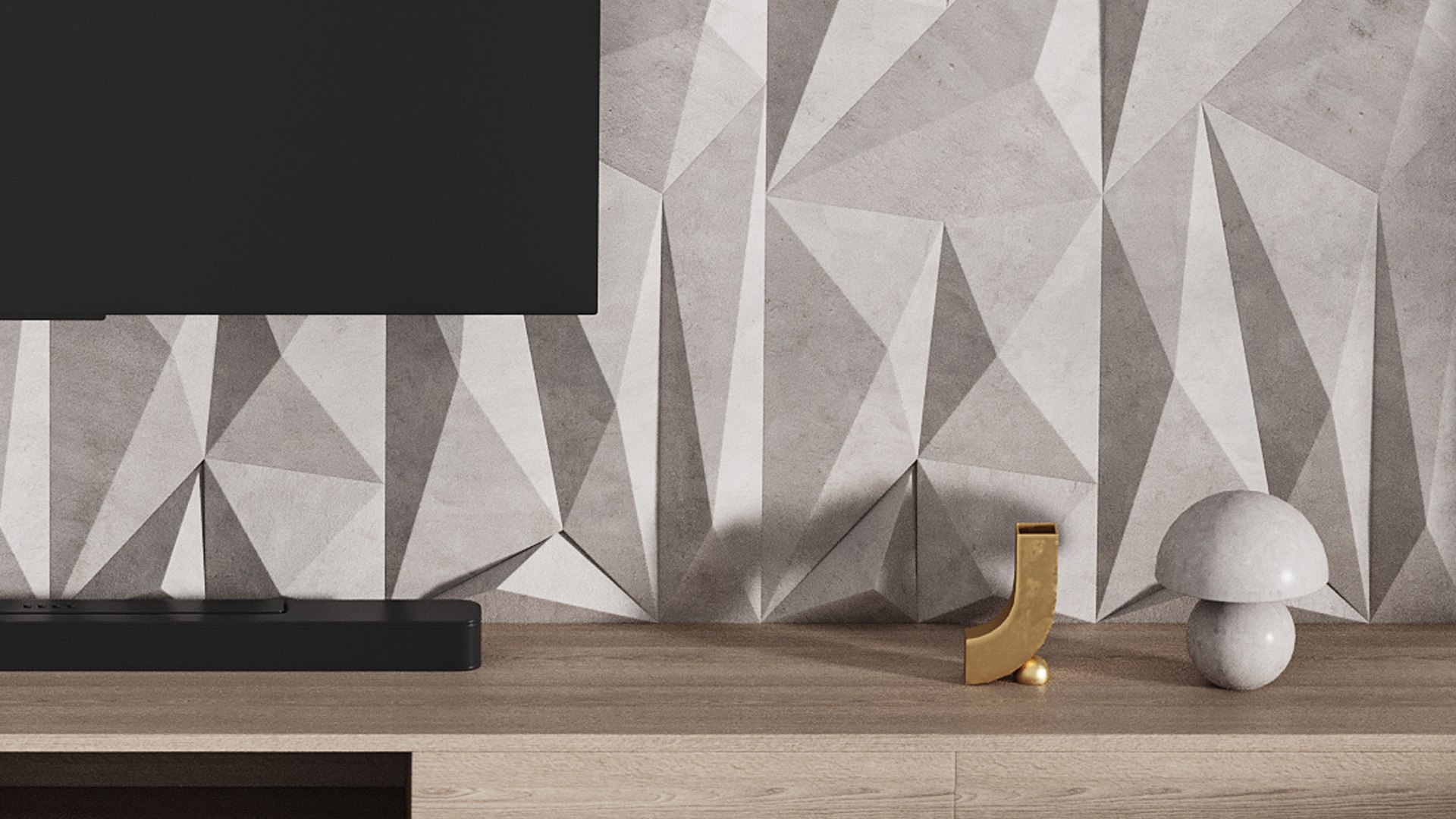 Modern TV Wall 021 Model - TurboSquid 2379176