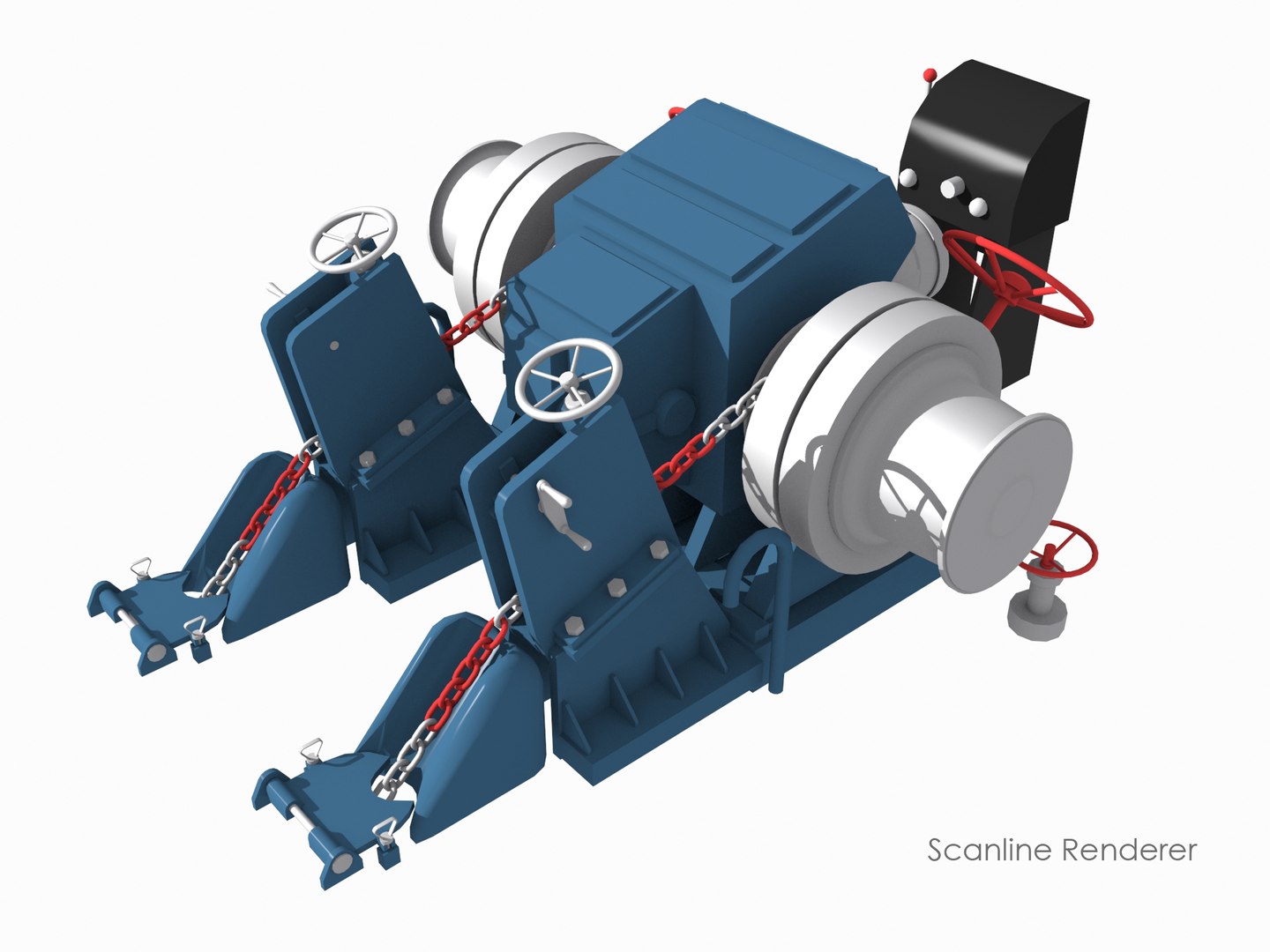 Anchor Windlass 3D Model - TurboSquid 1925368