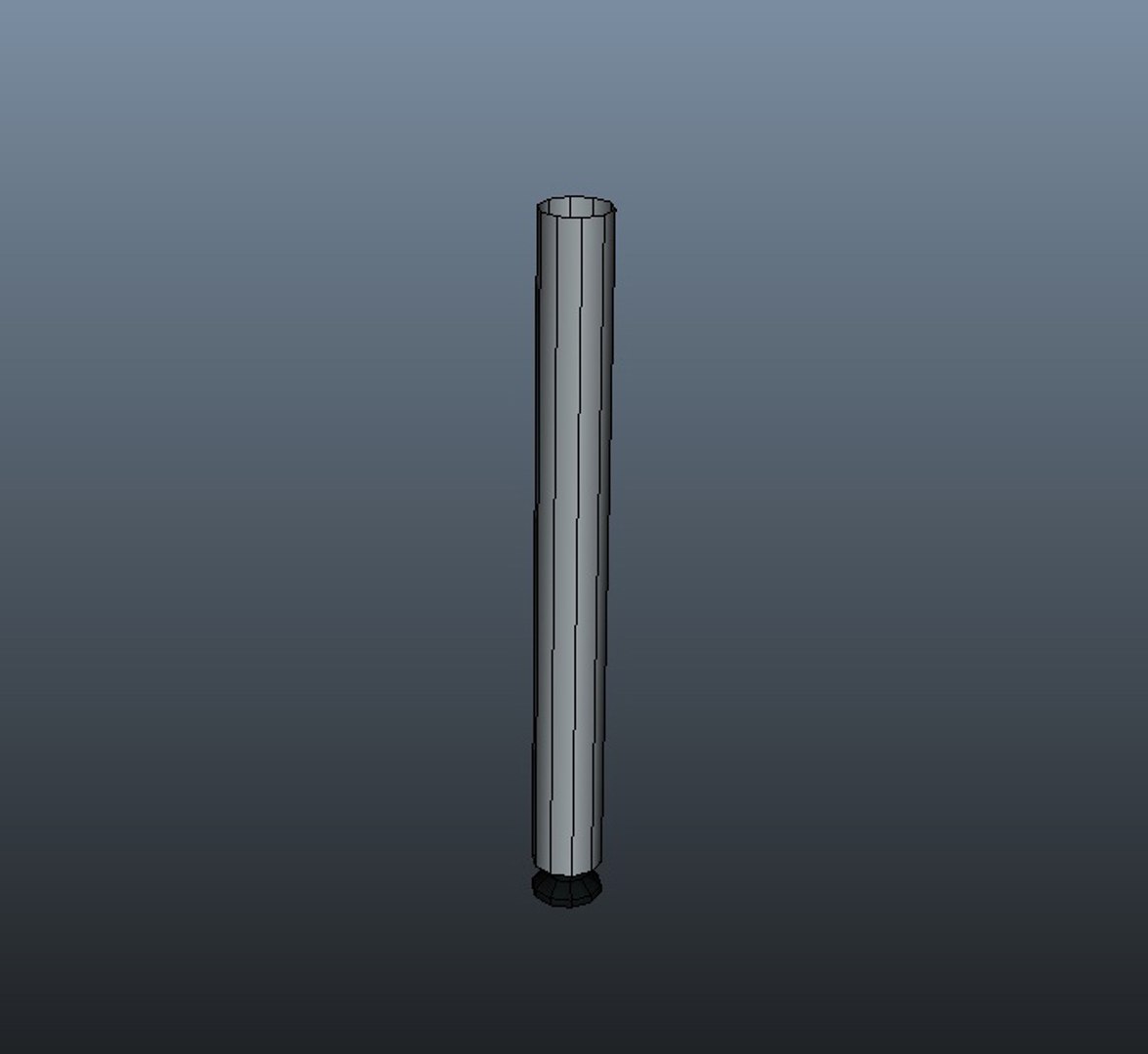 Singular Desk Leg 3d Model