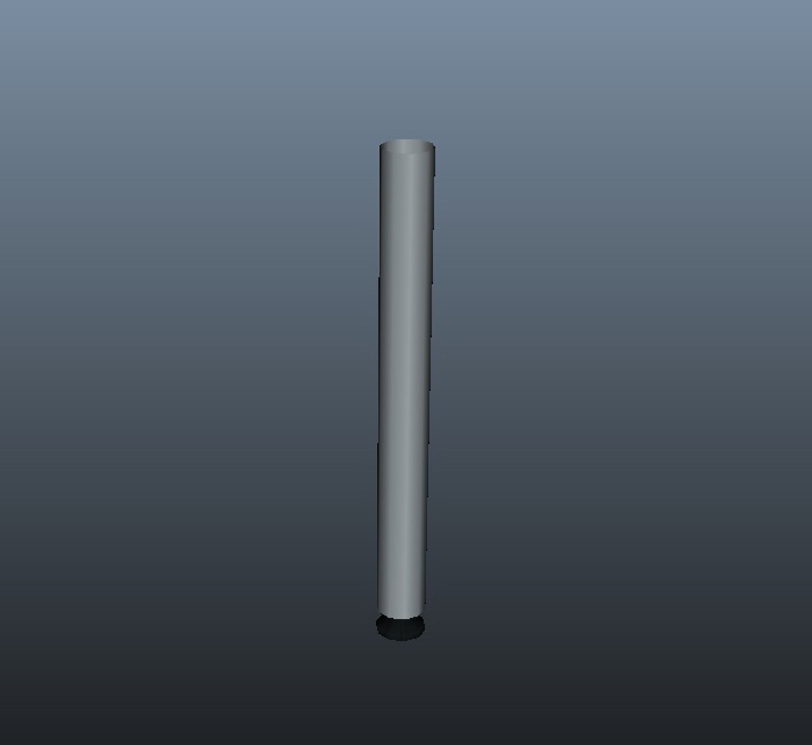 Singular Desk Leg 3d Model
