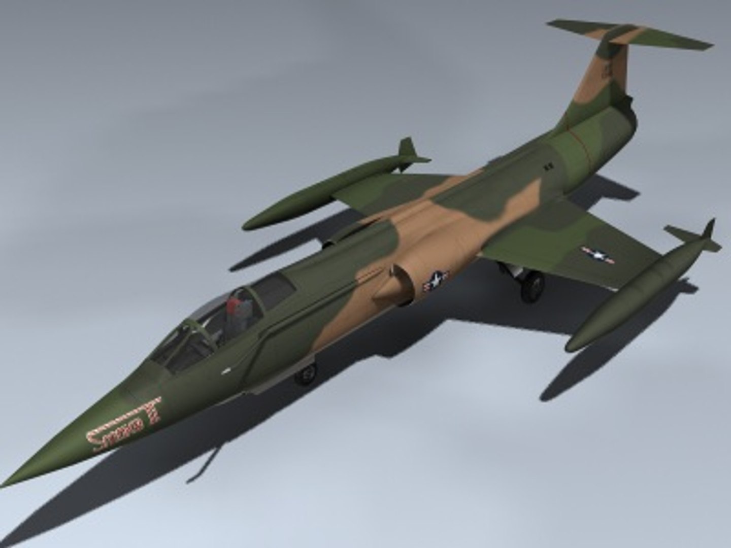 3ds F-104c Starfighter Sea