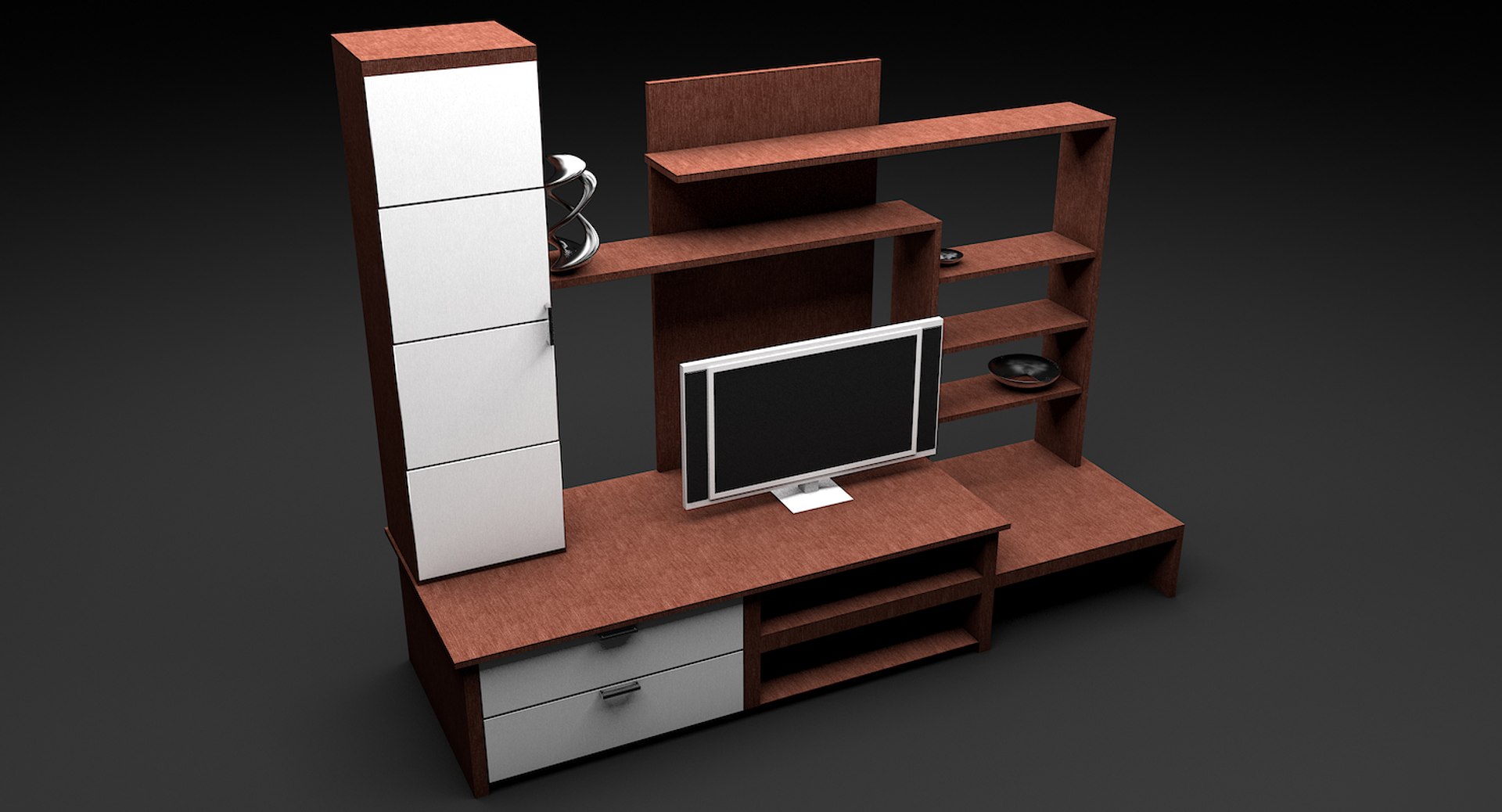 3D designs luxury tv set model - TurboSquid 1212238