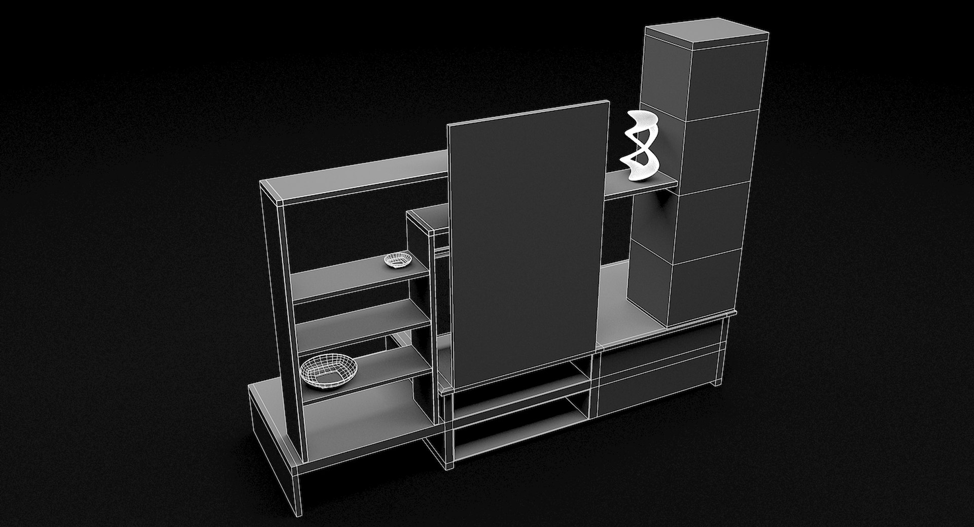 3D designs luxury tv set model - TurboSquid 1212238