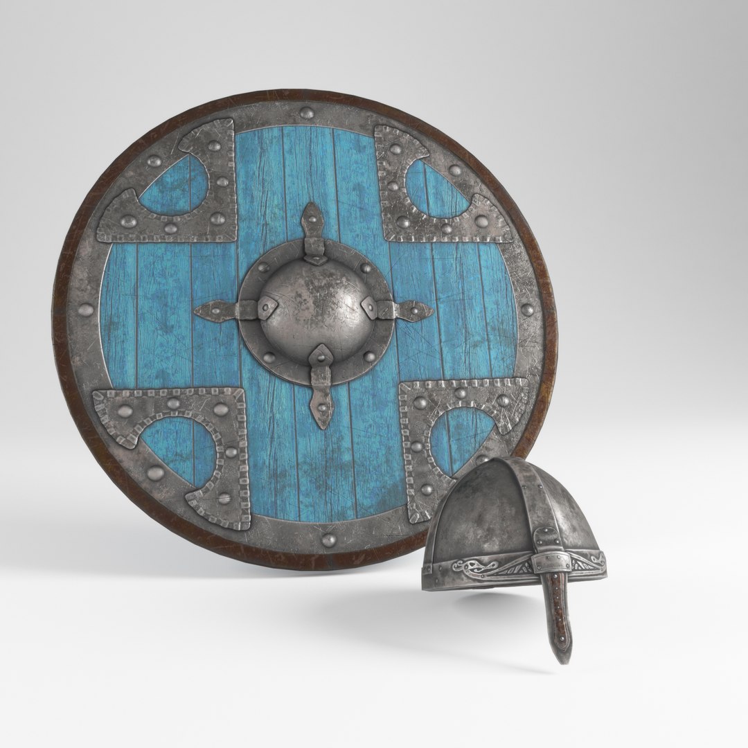 3D helmet shield sword - TurboSquid 1429702