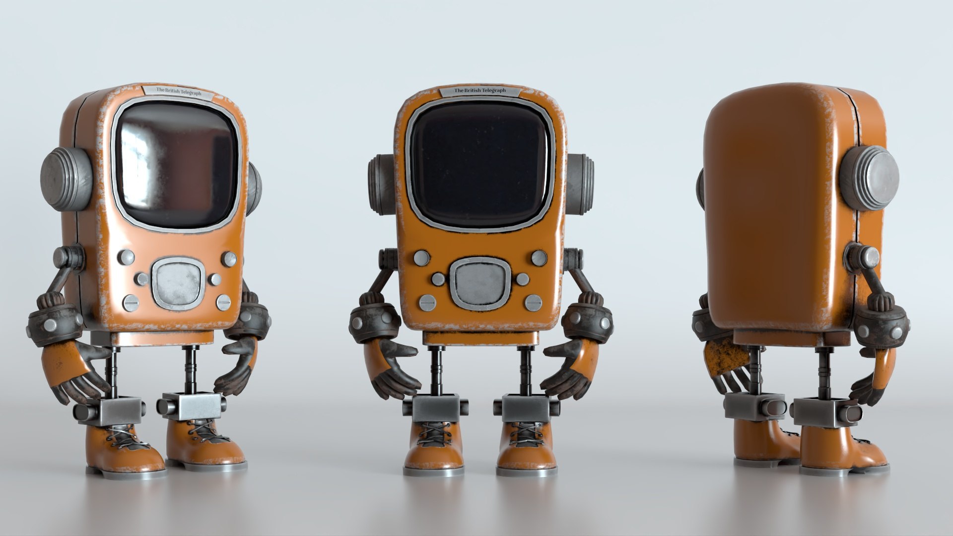 3D RETRO PHONE ROBOT - TurboSquid 2360218