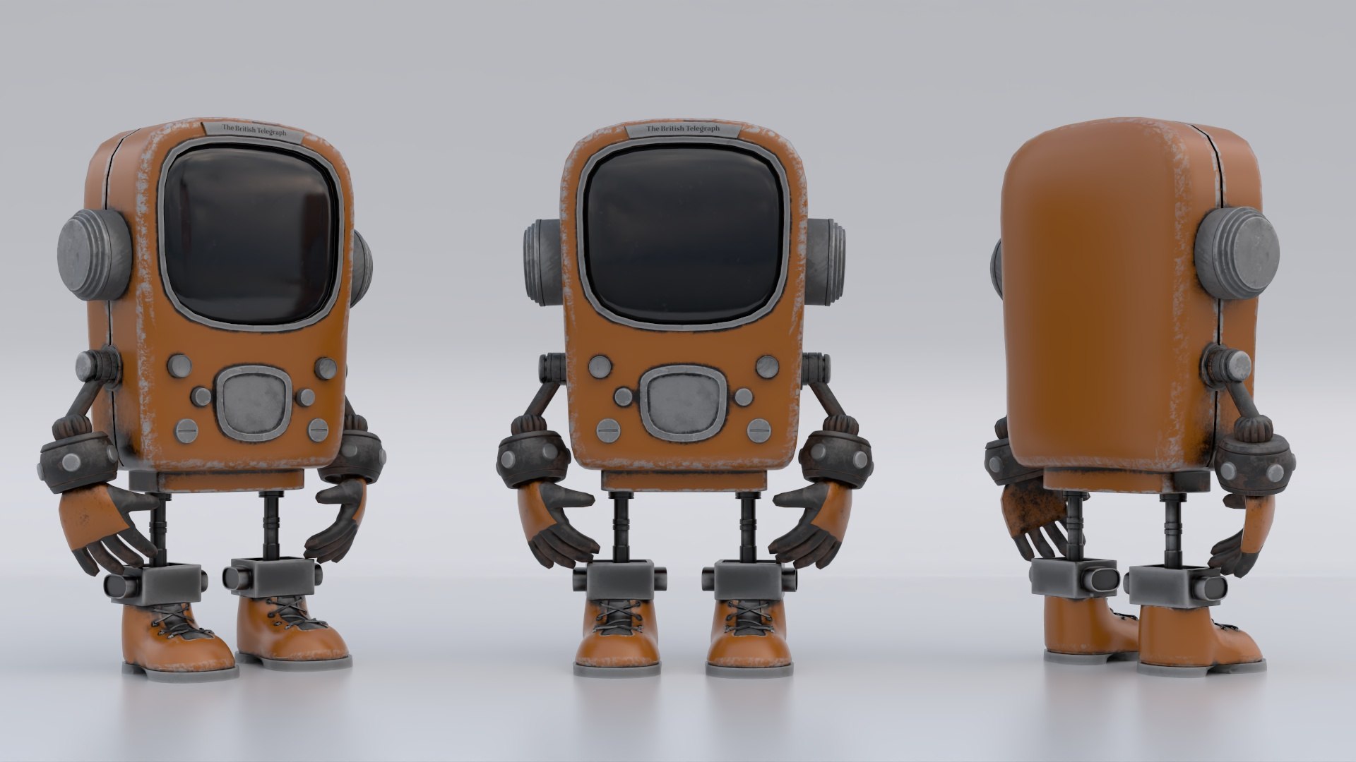 3D RETRO PHONE ROBOT - TurboSquid 2360218