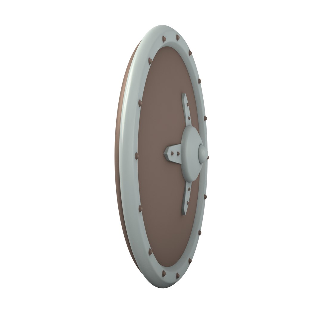 Cartoon shield 3D model - TurboSquid 1401913