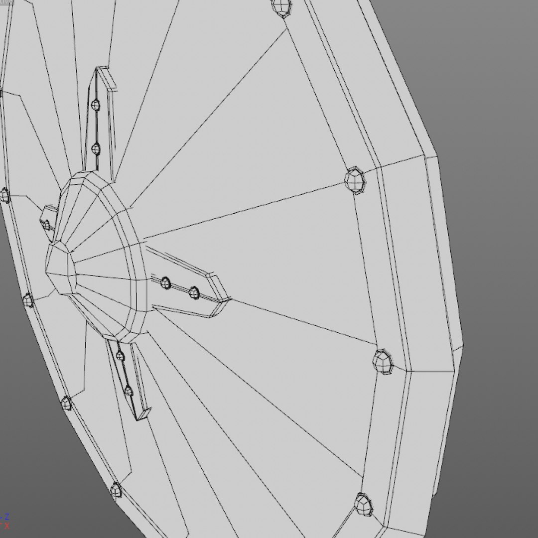 Cartoon shield 3D model - TurboSquid 1401913