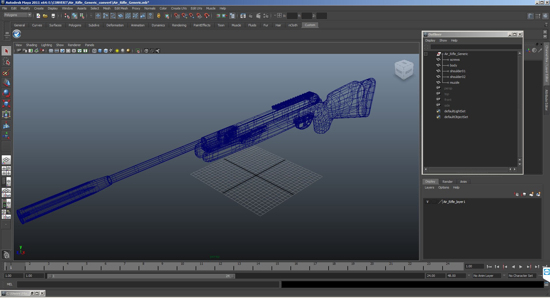 Air Rifle Generic 3D Model - TurboSquid 1438882