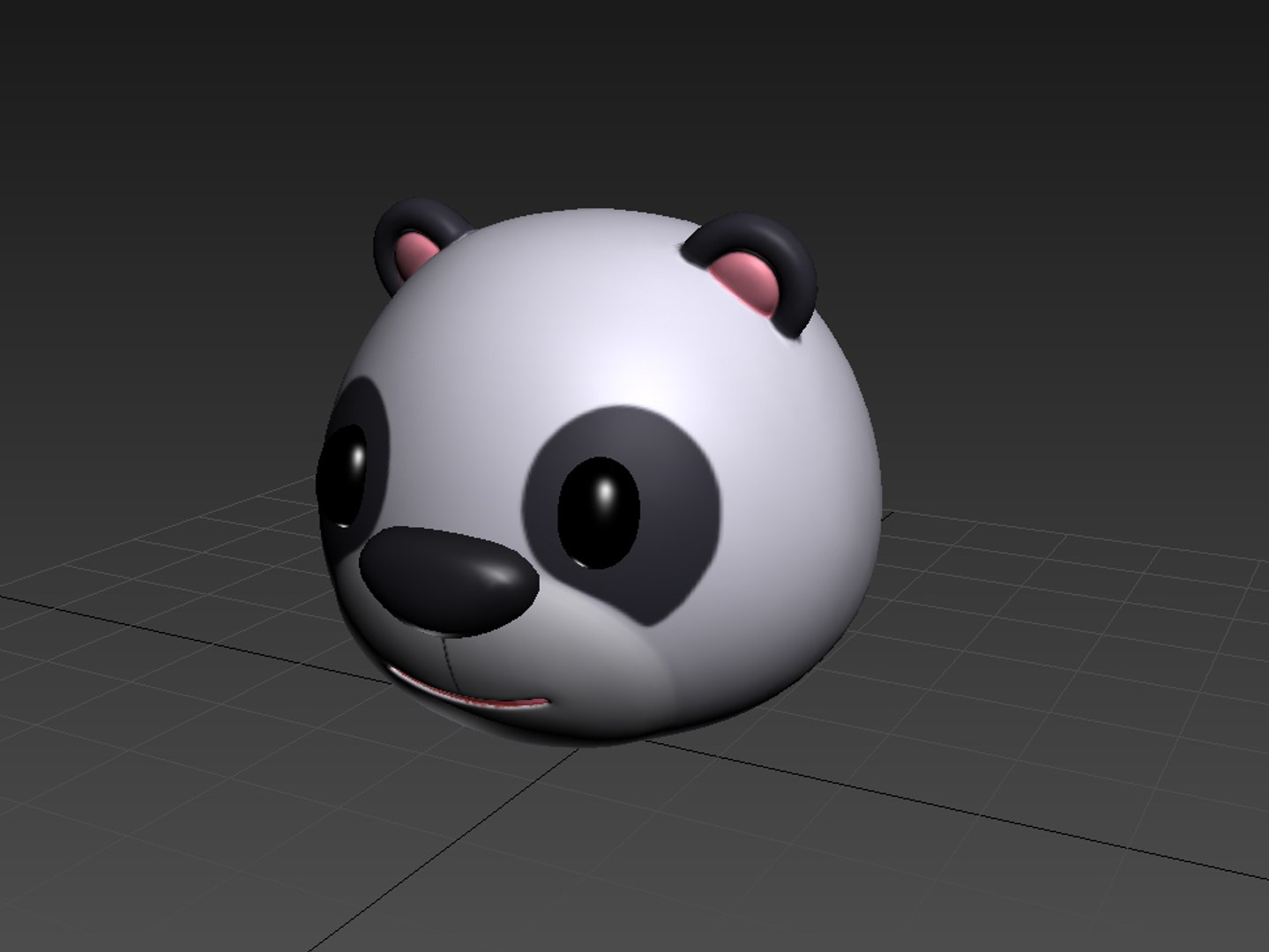 Panda Head Cartoon 3D Model - TurboSquid 1373929